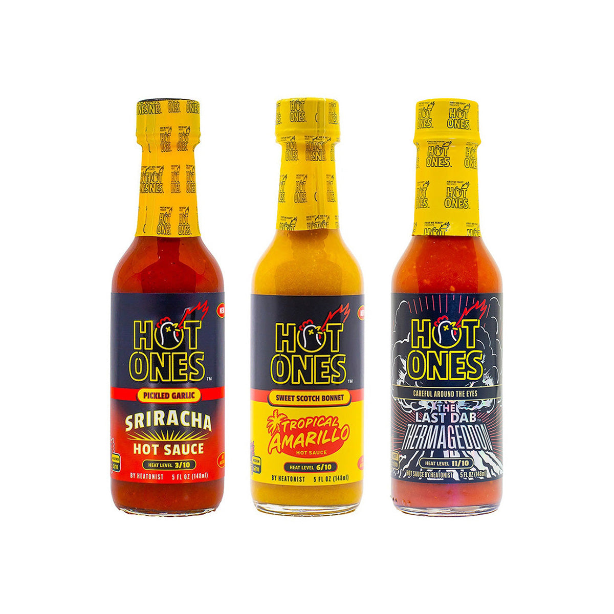 Hot Ones Hot Sauce Lineup Trio Pack (6.0) – Lucifer's House of Heat